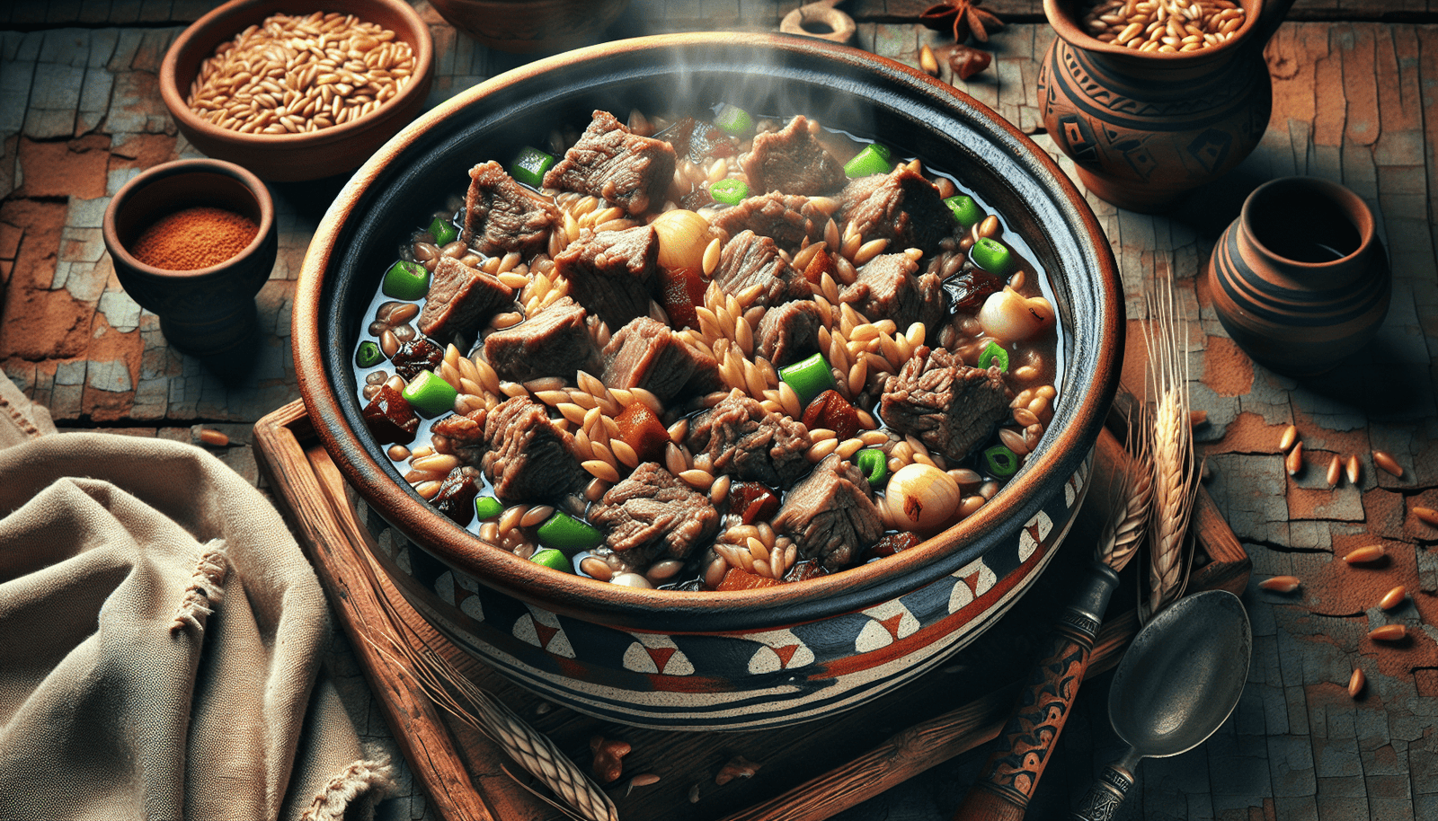 Descubre la receta de HRISSEH BIL FORN: sopa de trigo y carne al horno ...